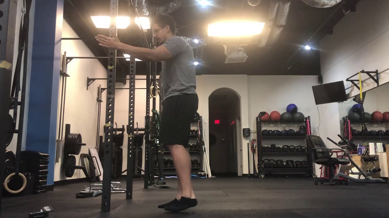 Standing Hamstring ISO Hold - YouTube