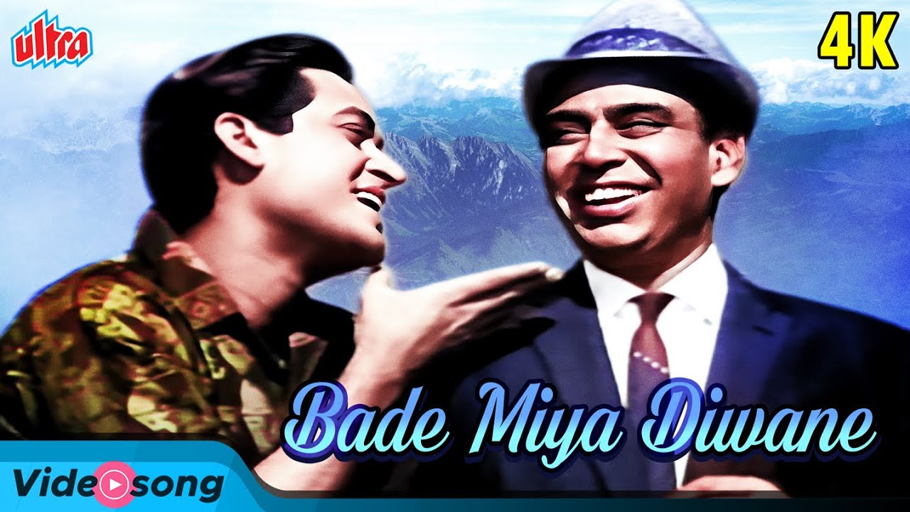 Bade Miya Diwane 4K Video - Mohammed Rafi 60's Songs | Joy Mukherjee ...