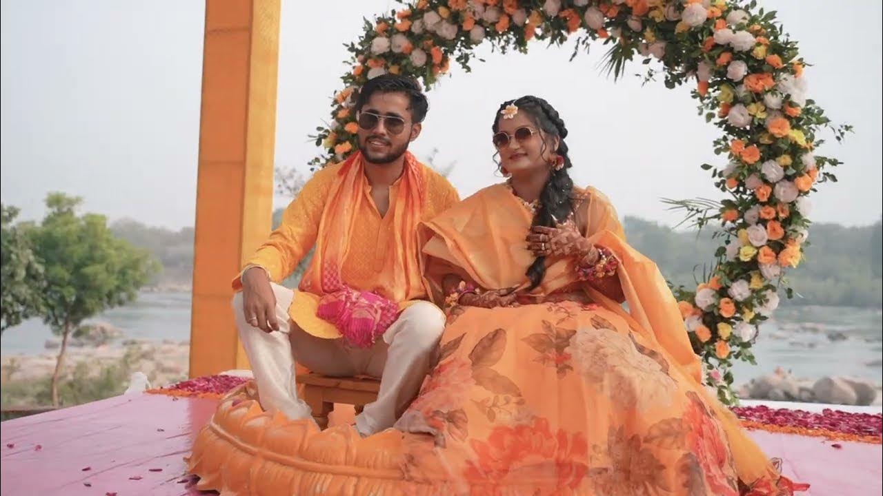 Destination Wedding Cinematic Haldi Teaser Video Gaurav x Moupiya #bramsstudios - YouTube