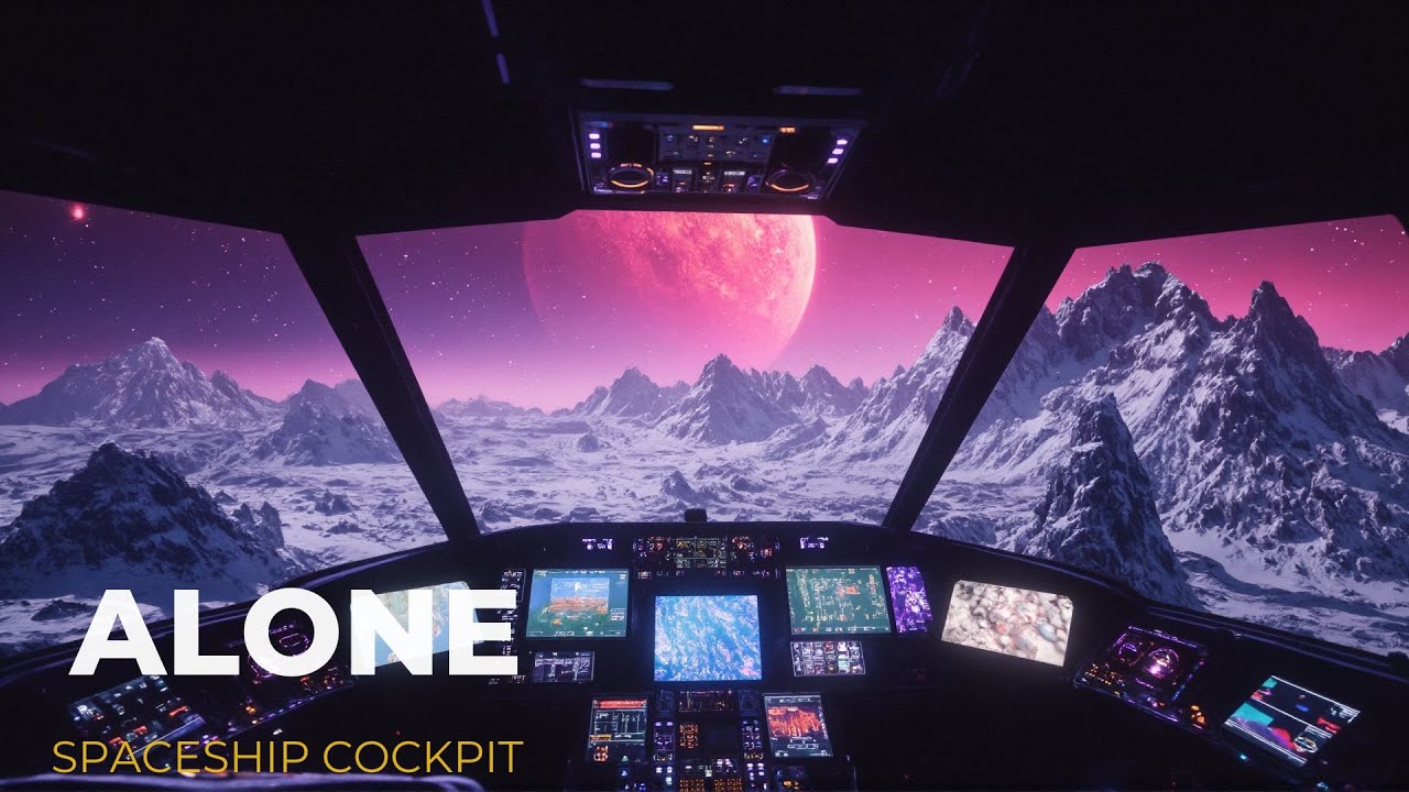 ALONE: RADIO CHATTER FROM ALIEN PLANET| DARK AMBIENT FOCUS MUSIC 4K ...