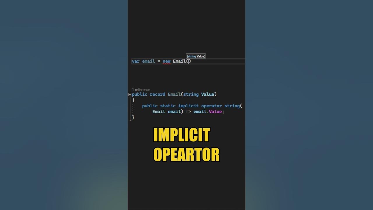 What Is The C# Implicit Operator? #shorts - YouTube