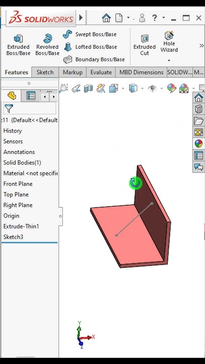 How to use Solidworks rib feature? - YouTube