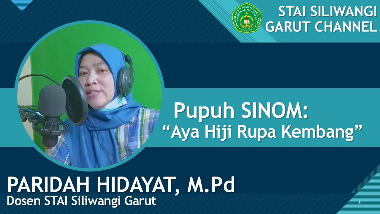 Pupuh SINOM - Aya Hiji Rupa Kembang - YouTube