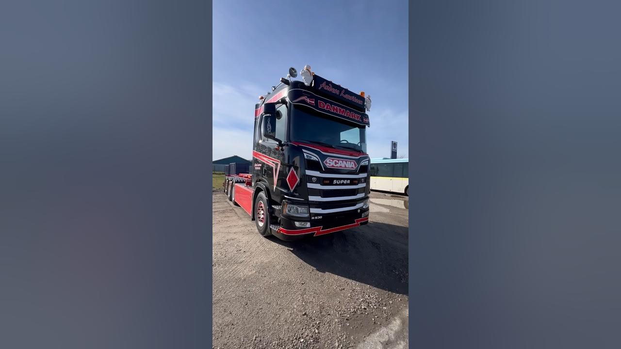 Anders Lauritzen, Scania Next Generation R530 V8, Truckspotting - YouTube