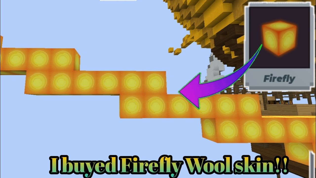 I buyed Firefly wool skin in Bedwars!! - YouTube