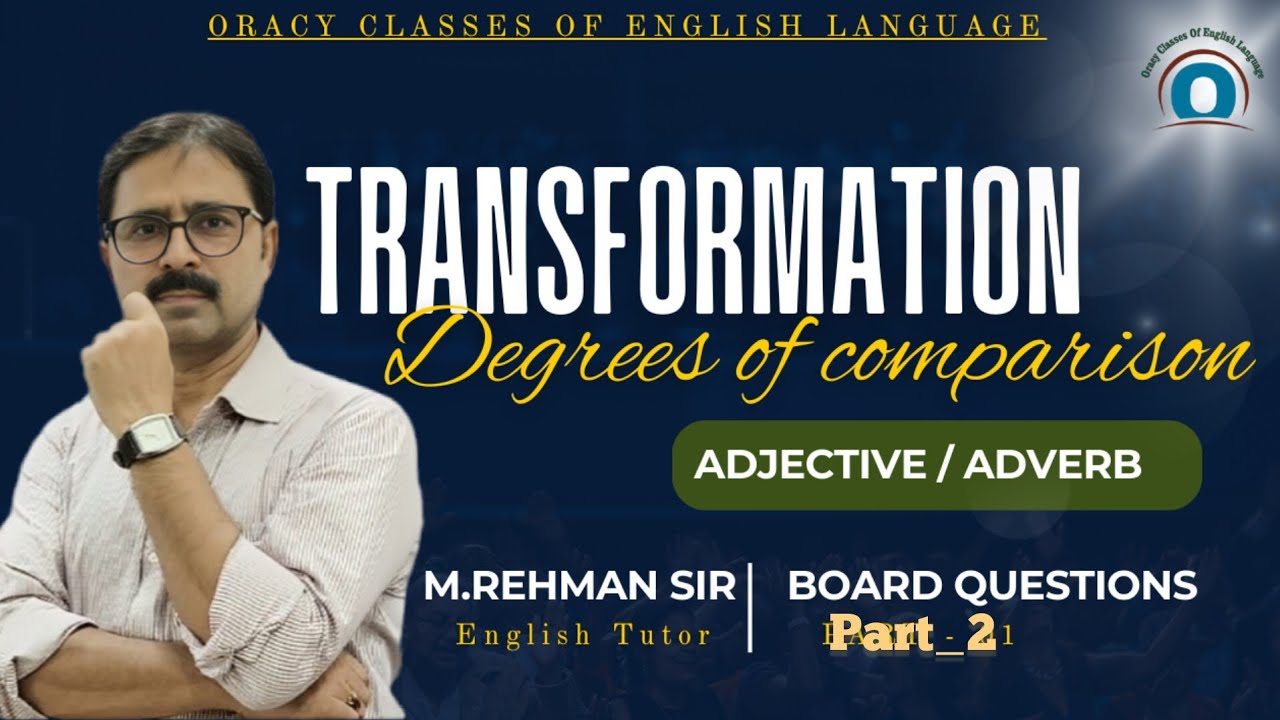 Degrees of Comparison | Transformation Tricks for Board Exams | Board ...