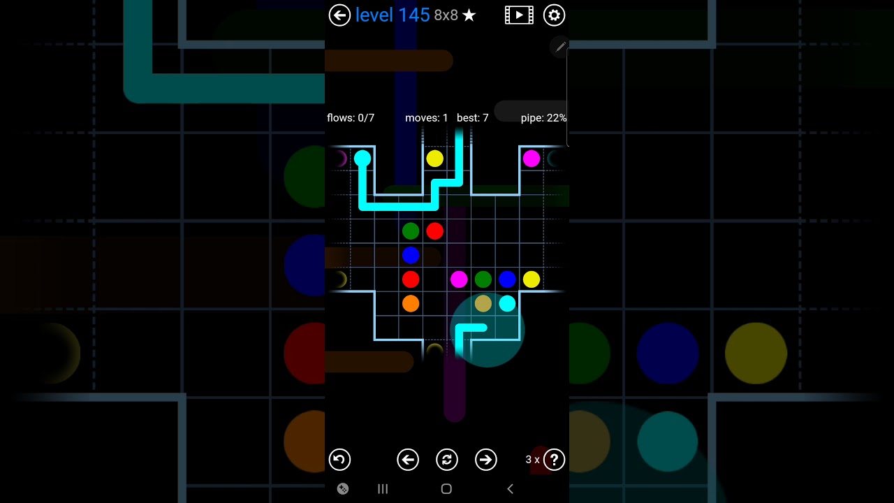 How To Solve Flow Free Party Pack Level 145 8x8 Warps Board Walk ...