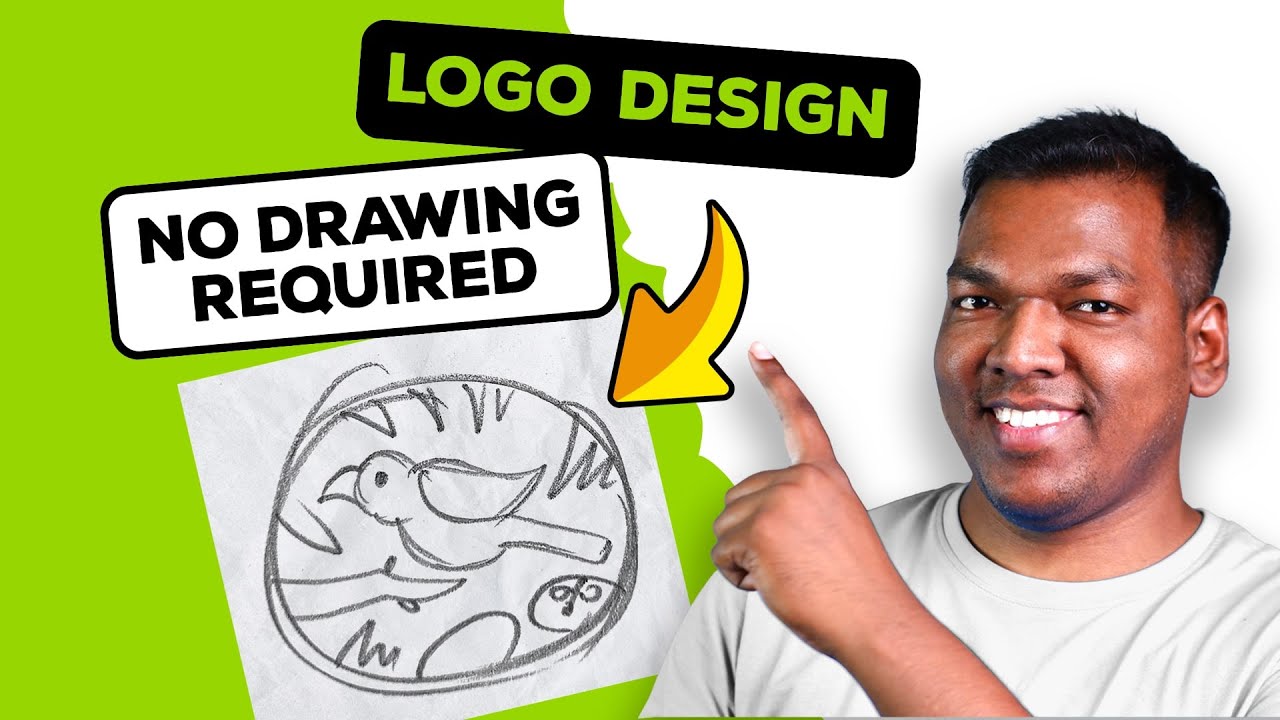 No Drawing? No Problem! | Create a Logo without Drawing in Hindi - YouTube