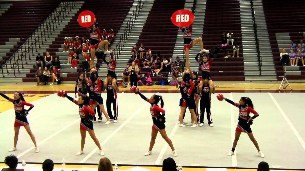 TJHSST CHEER DISTRICT FINALS - 2013 - YouTube