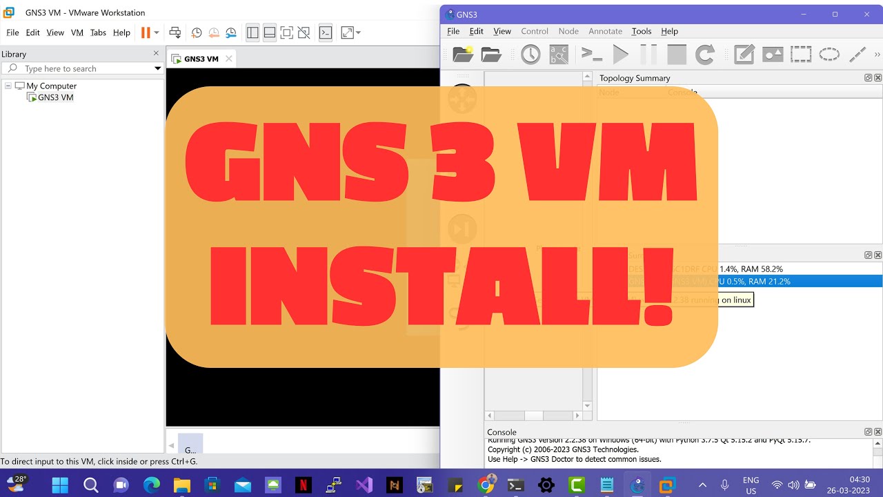 GNS3 VM Installation - YouTube