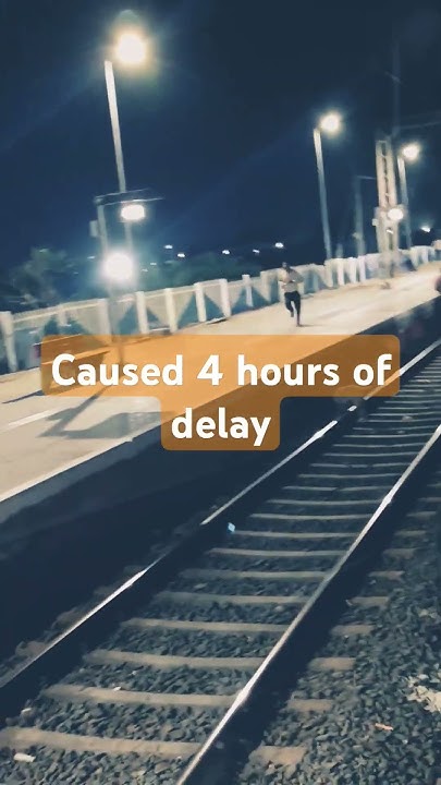 Locomotive Failure at midnight Caused 4 hours of delay | Indian Railways - YouTube