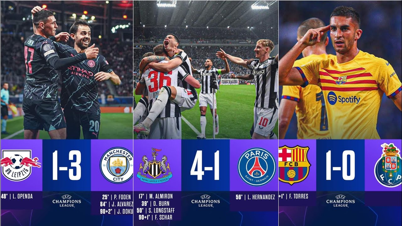 Newcastle Oo Xasuuqday PSG, Man City Iyo Barcelona Oo Guullo Garay Iyo ...