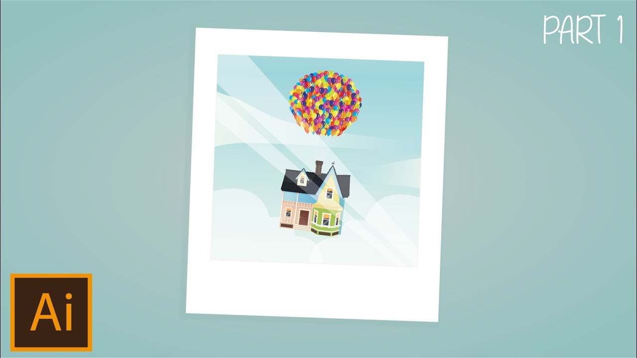 How To Make The House From Up In Illustrator! [Part 1] - YouTube