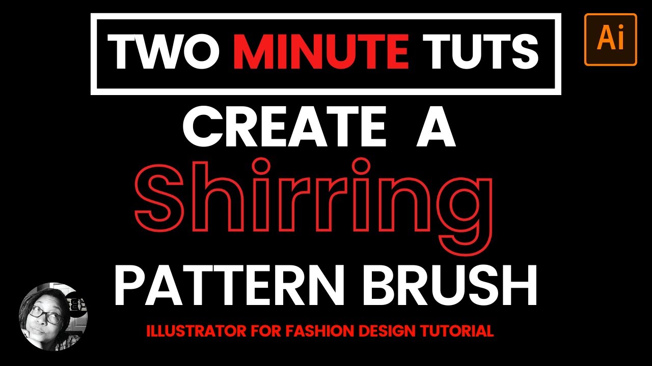 How to create a shirring pattern brush in Illustrator - YouTube