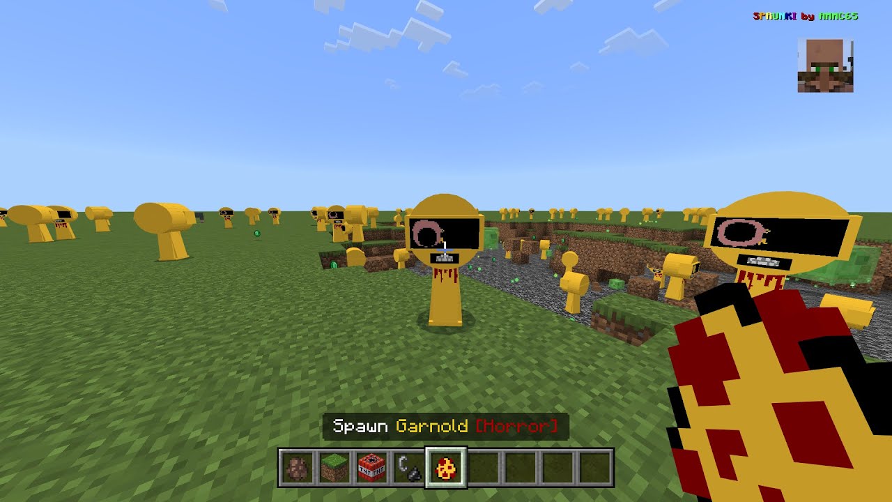 Incredibox SPRUNKI Garnold Horror ADDON in Minecraft PE - YouTube