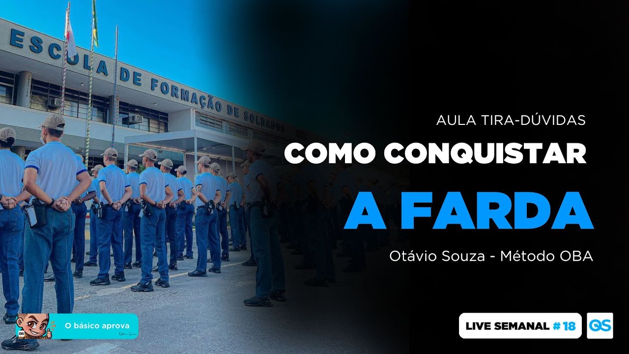 LIVE #18 - TIRA-DÚVIDAS: COMO SER APROVADO NA PMMG 2023 (SOLDADO E ...