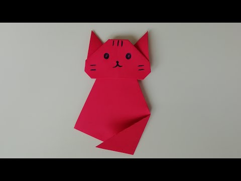 Origami Kedi Yapımı / Kağıttan Kedi Yapılışı