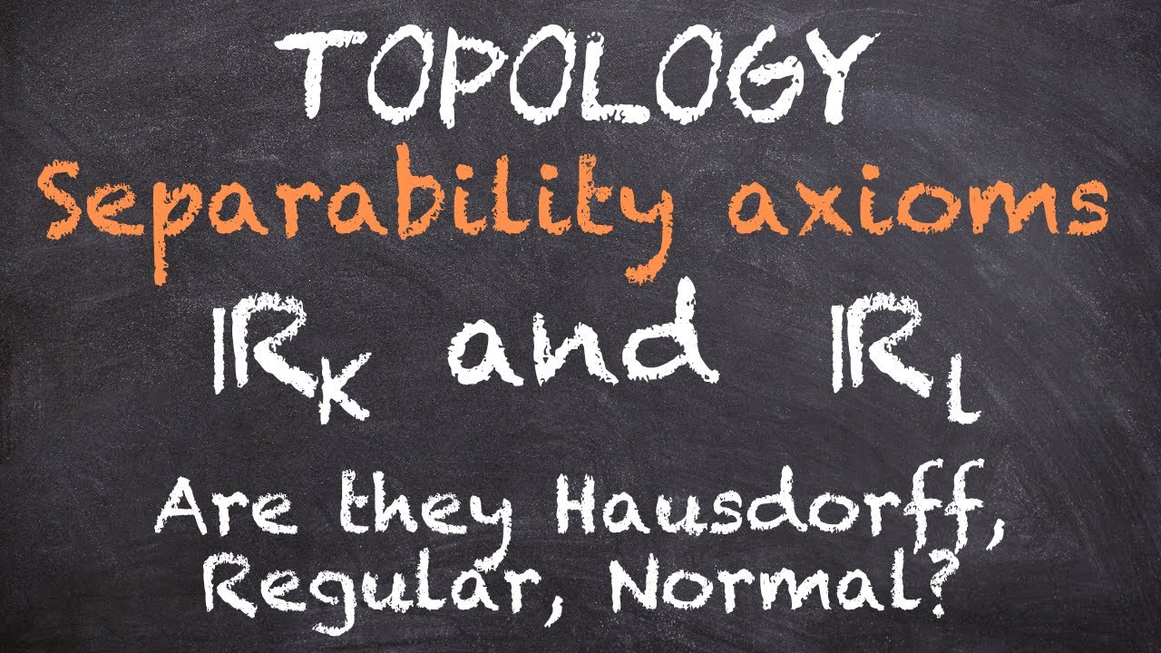 Examples of Separability axioms | Rk and Rl | Topology - YouTube