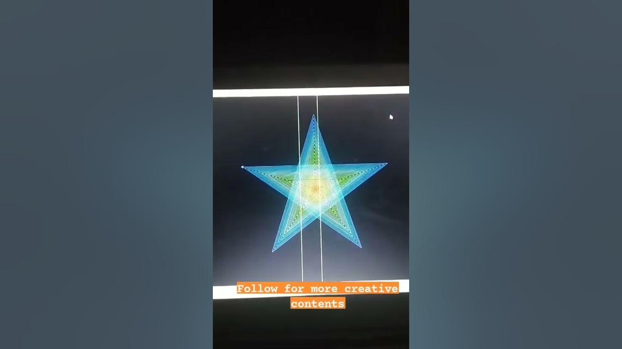 Making star pattern using python turtle graphics |Amazing_coder007 # ...