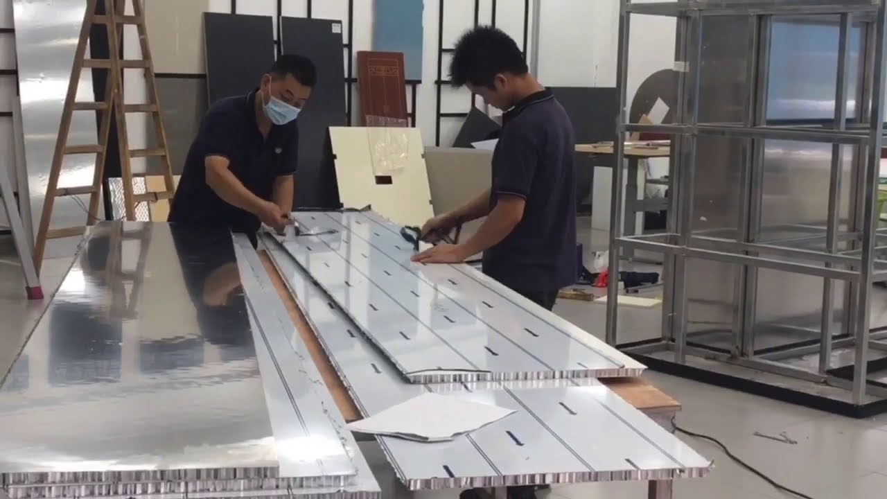 How to install the honeycomb panels - YouTube