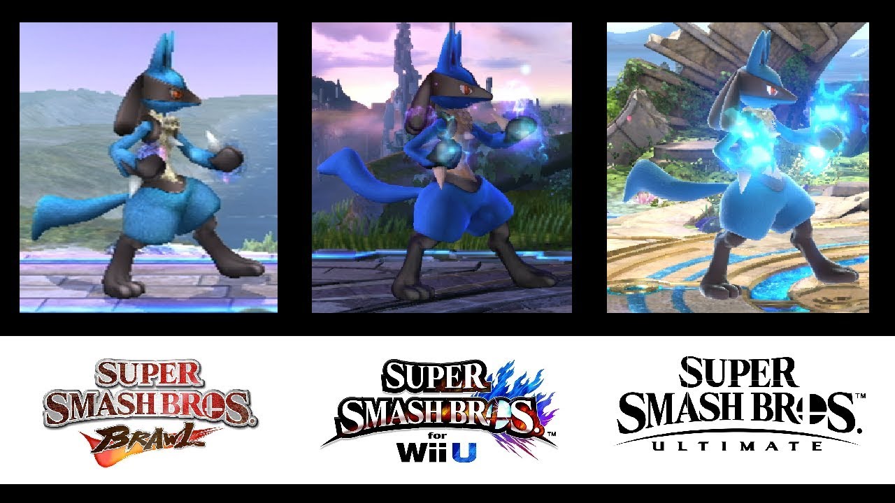 Evolution of Lucario's Moveset in Super Smash Bros. (2008-2018) - YouTube