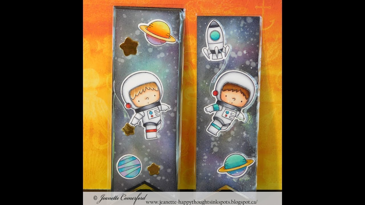 Space Explorer Bookmarks MFT Stamps - YouTube