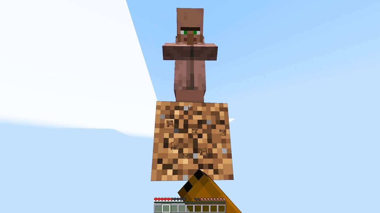 Giving a minecraft villager anxiety for 24 hours - YouTube