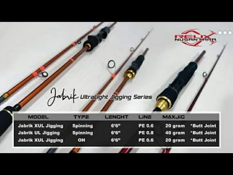 Joran ULTRALIGHT JABRIK Jigging series || Joran Murah Berkualitas ...
