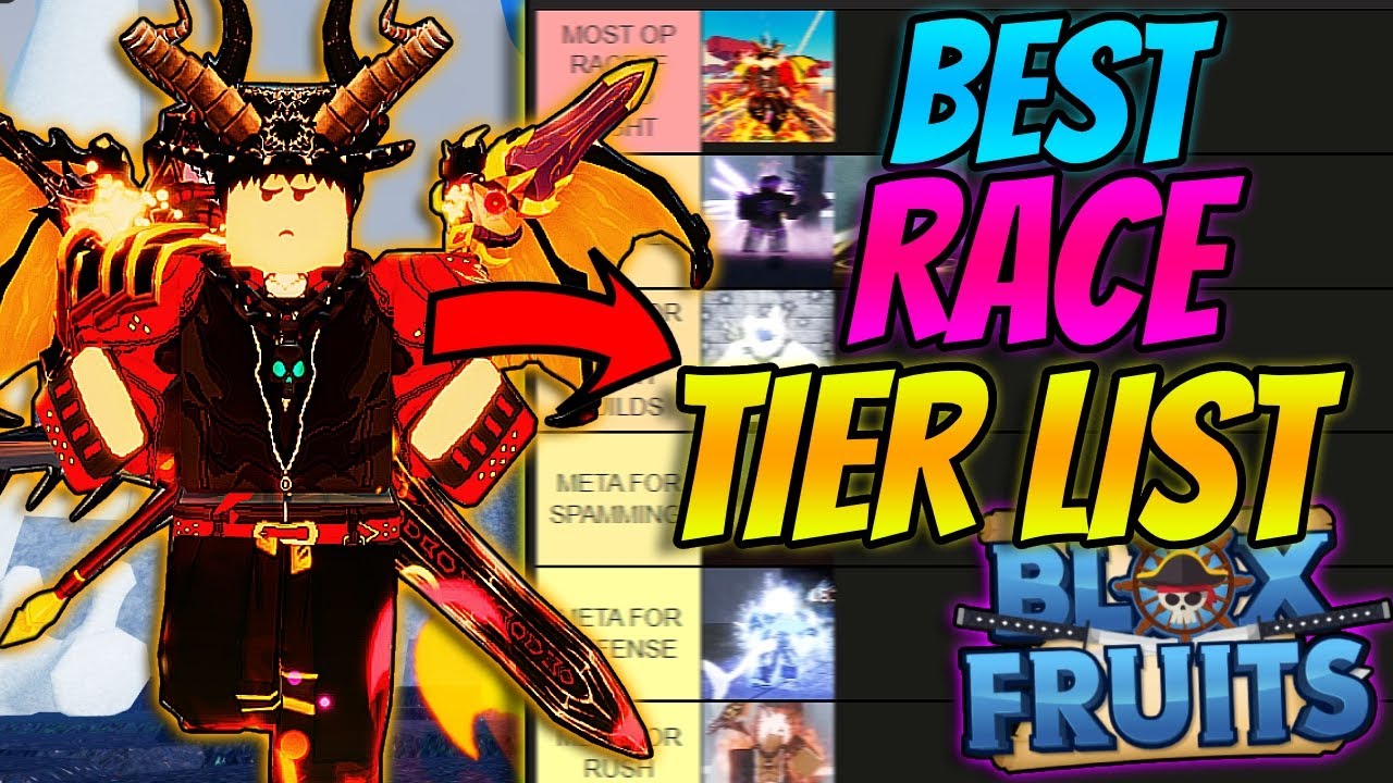 NEW *Best* Tier List For All Races In Blox Fruits! - YouTube