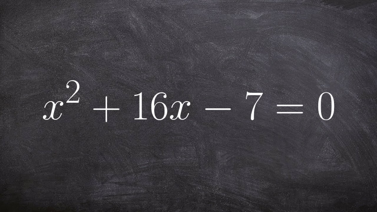 Teacher explains completing the square to solve an equation - YouTube