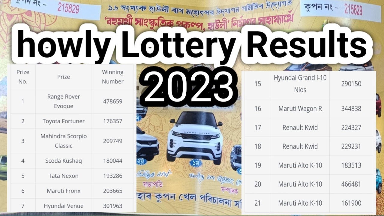 Howly Rash Lottery Result 2023// Lottery Result 2023 Assam. - YouTube