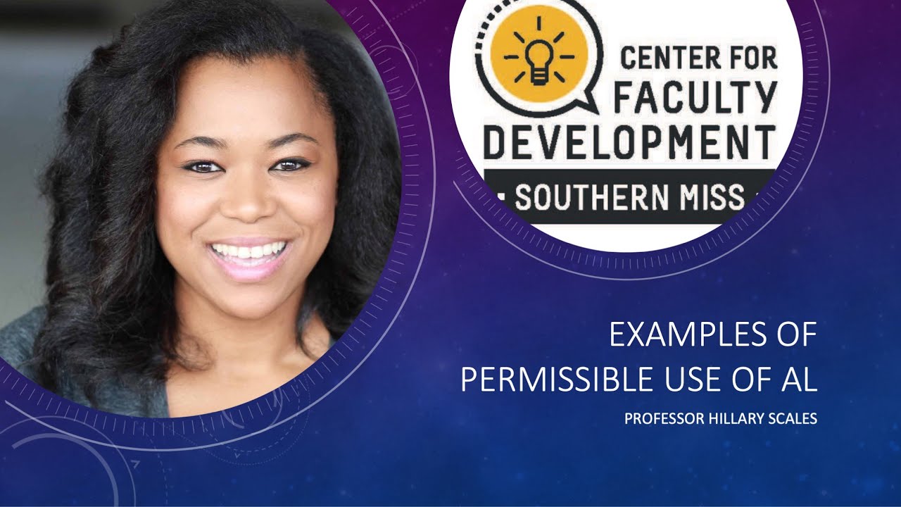 Examples of Permissible Use of AI - Hillary Scales - YouTube
