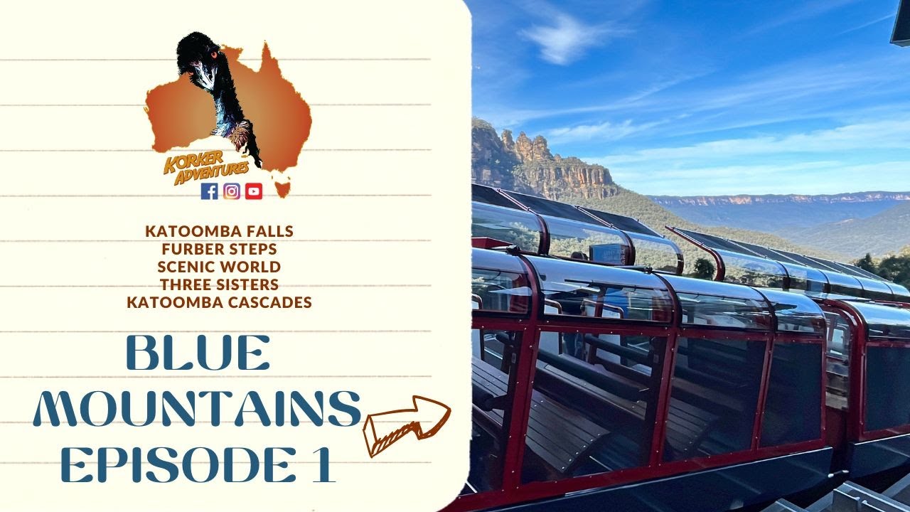 Blue Mountains Katoomba Falls, Furber Steps, Scenic World and the Three ...