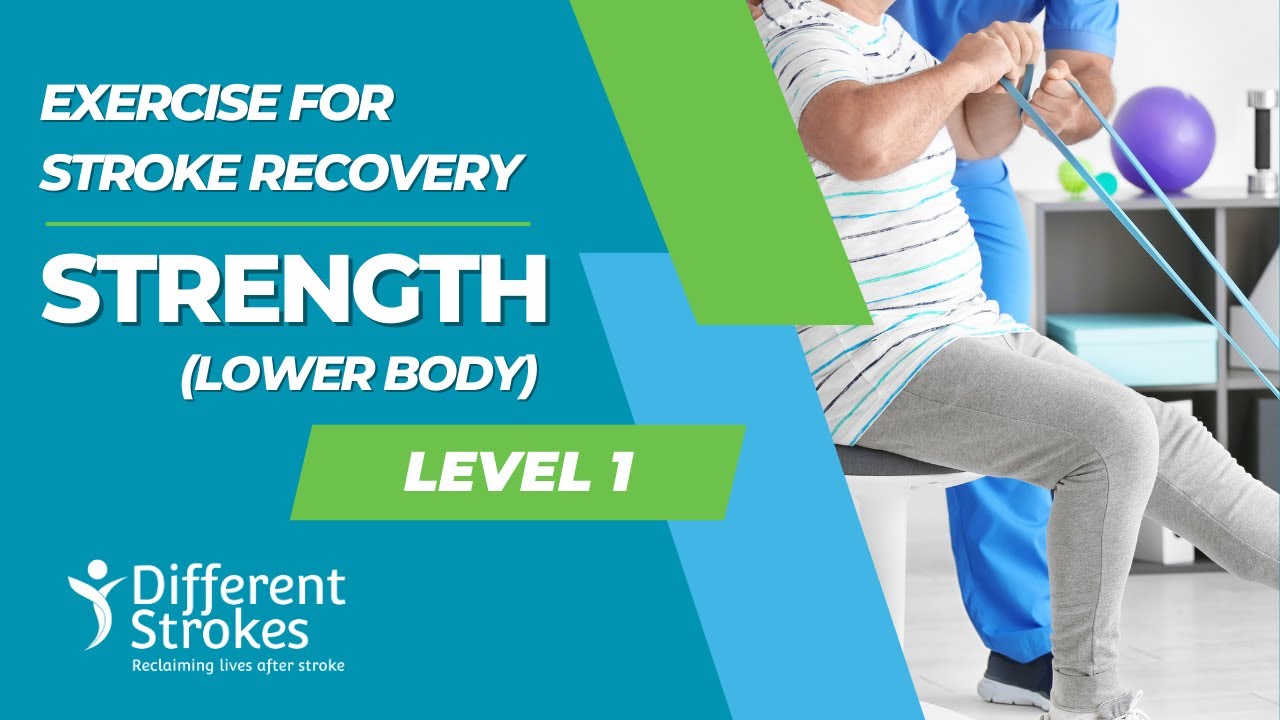 Stroke Exercise Programme: Level 1 Session 11 – Strength (lower body) - YouTube