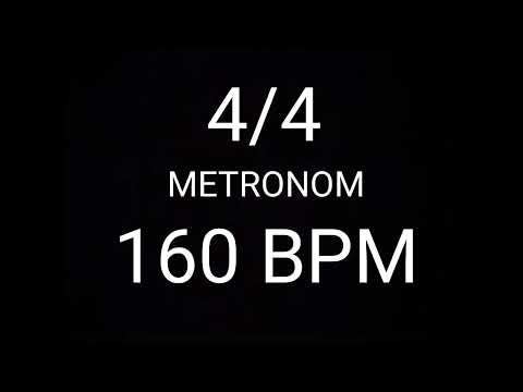 160 BPM Metronom | 4/4 Ölçü | Ritim Geliştirme İçin Hızlı Tempo