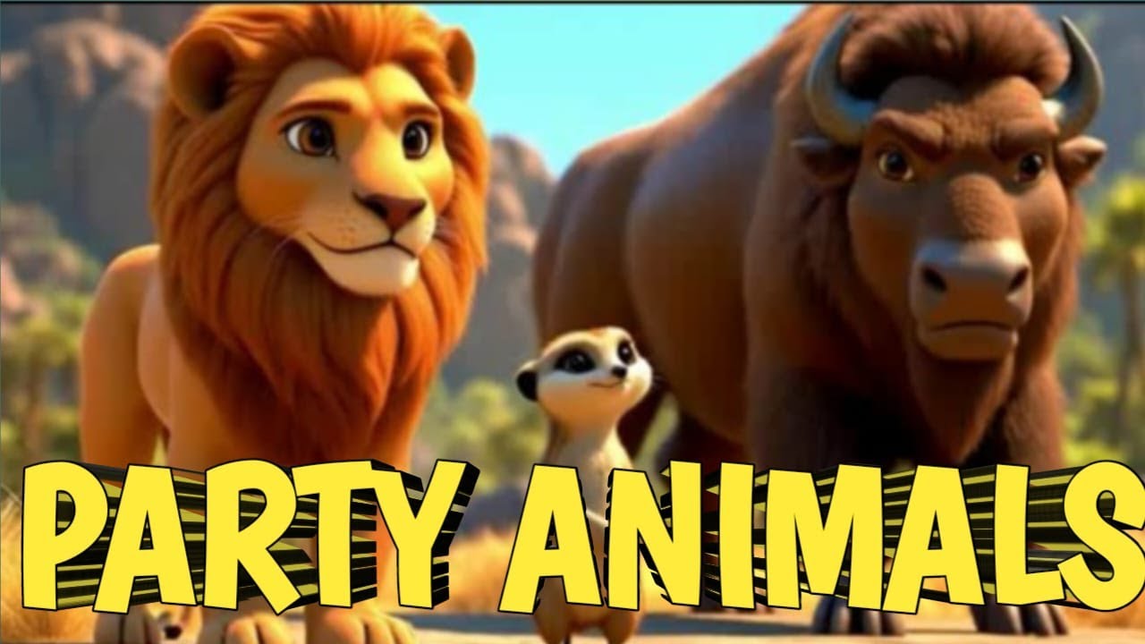 Party Animals | Party Animals | Lion | Elephant | Monkey |Tiger | Bull ...