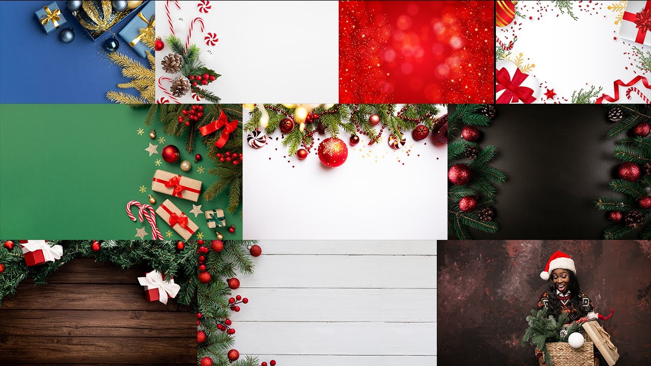 20+ Christmas Background Designs For Photoshop Editing FLyers - YouTube