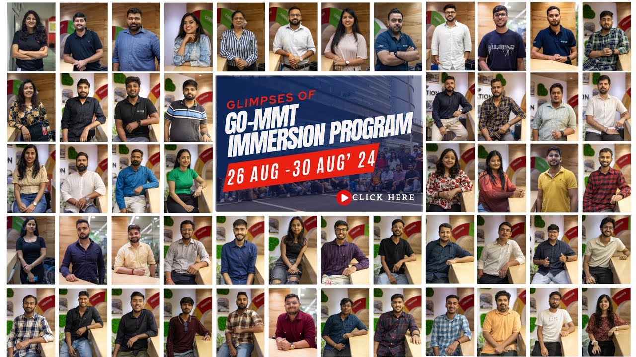 Glimpses of GO-MMT Immersion Program | 26th to 30th Aug 2024 - YouTube