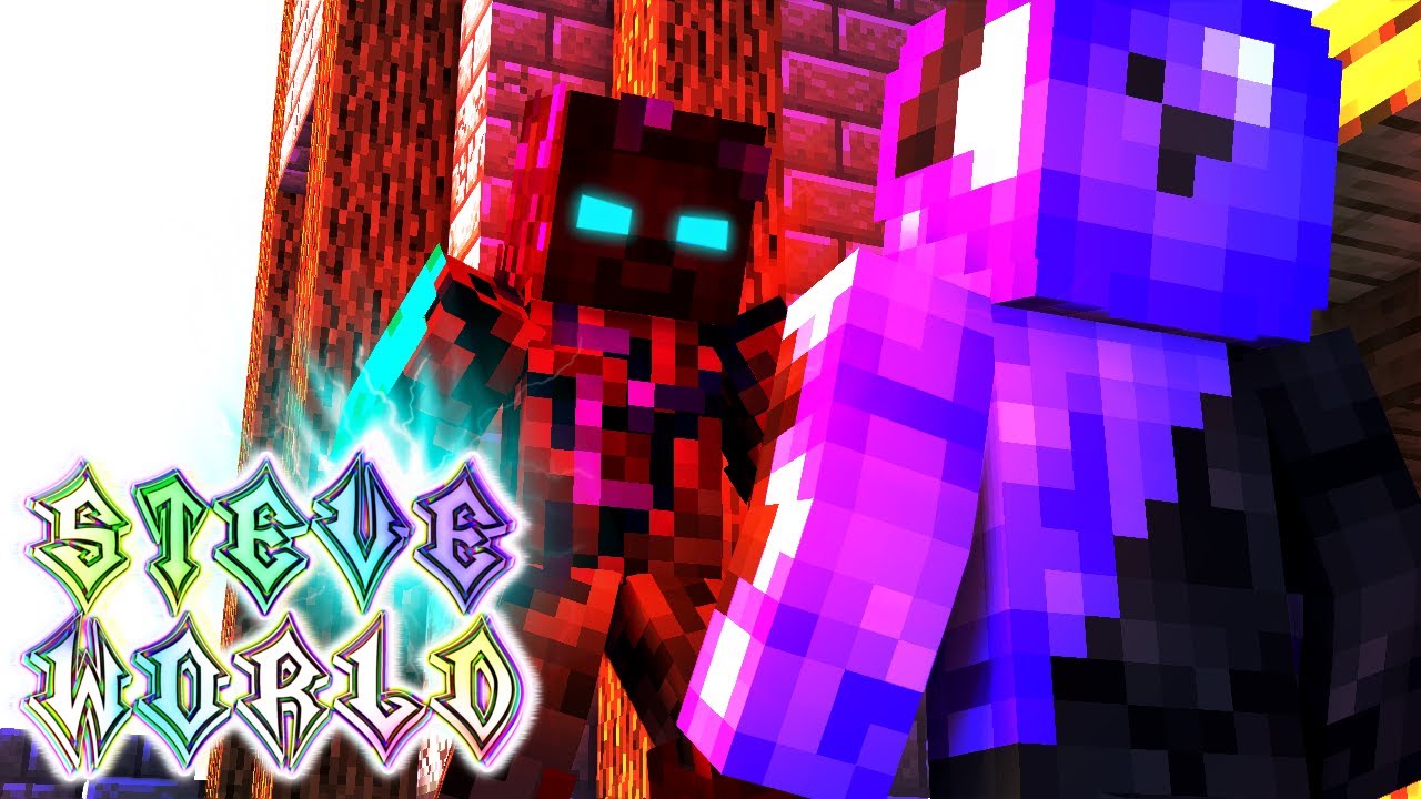Steve World: NETHER STEVE!? (S1 EP 4) - YouTube