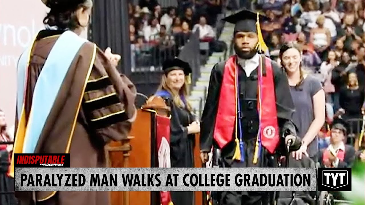 WATCH: Student Paralyzed By Shooting Walks At Graduation - YouTube