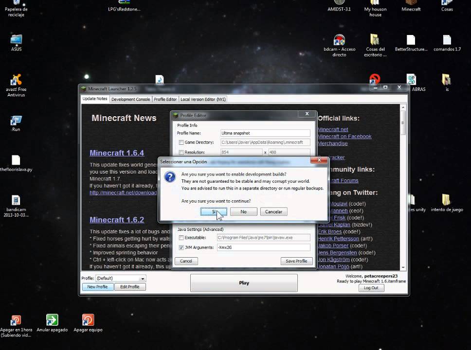 Tutorial Minecraft: Cómo poner la última snapshot en el nuevo launcher ...