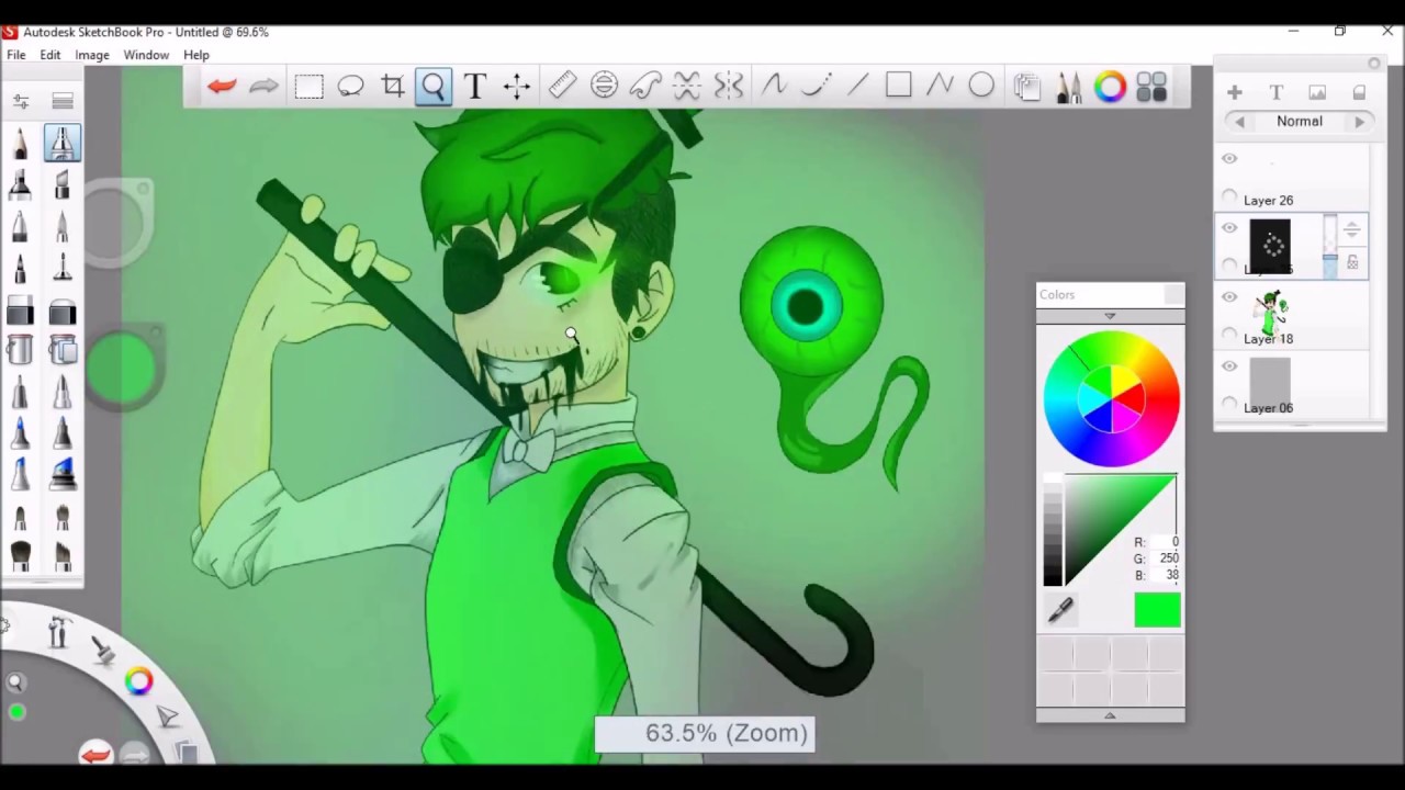 Anti-Cipher (Anti-Septiceye/Bill Cipher Fusion)- Speedpaint - YouTube