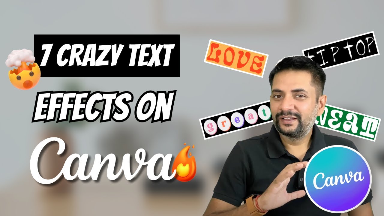 7 BEAUTIFUL (Yet Unknown!) TEXT EFFECTS in Canva CRAZY TEXT EFFECTS