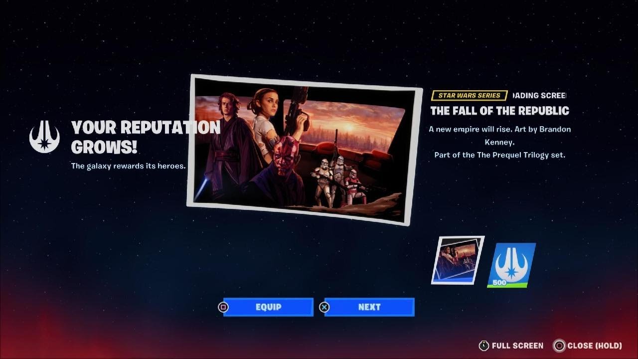 FREE Star Wars THE FALL OF THE REPUBLIC Loading Screen UNLOCKED! Did ...