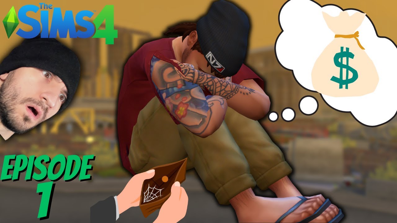 From HOMELESS TO 1 BILLION $ challenge THE SIMS 4 | E01 - YouTube