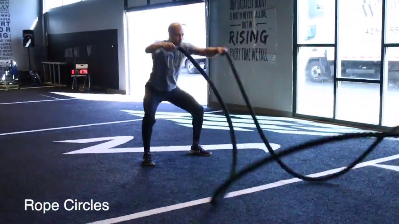 Battle Rope Circles - YouTube