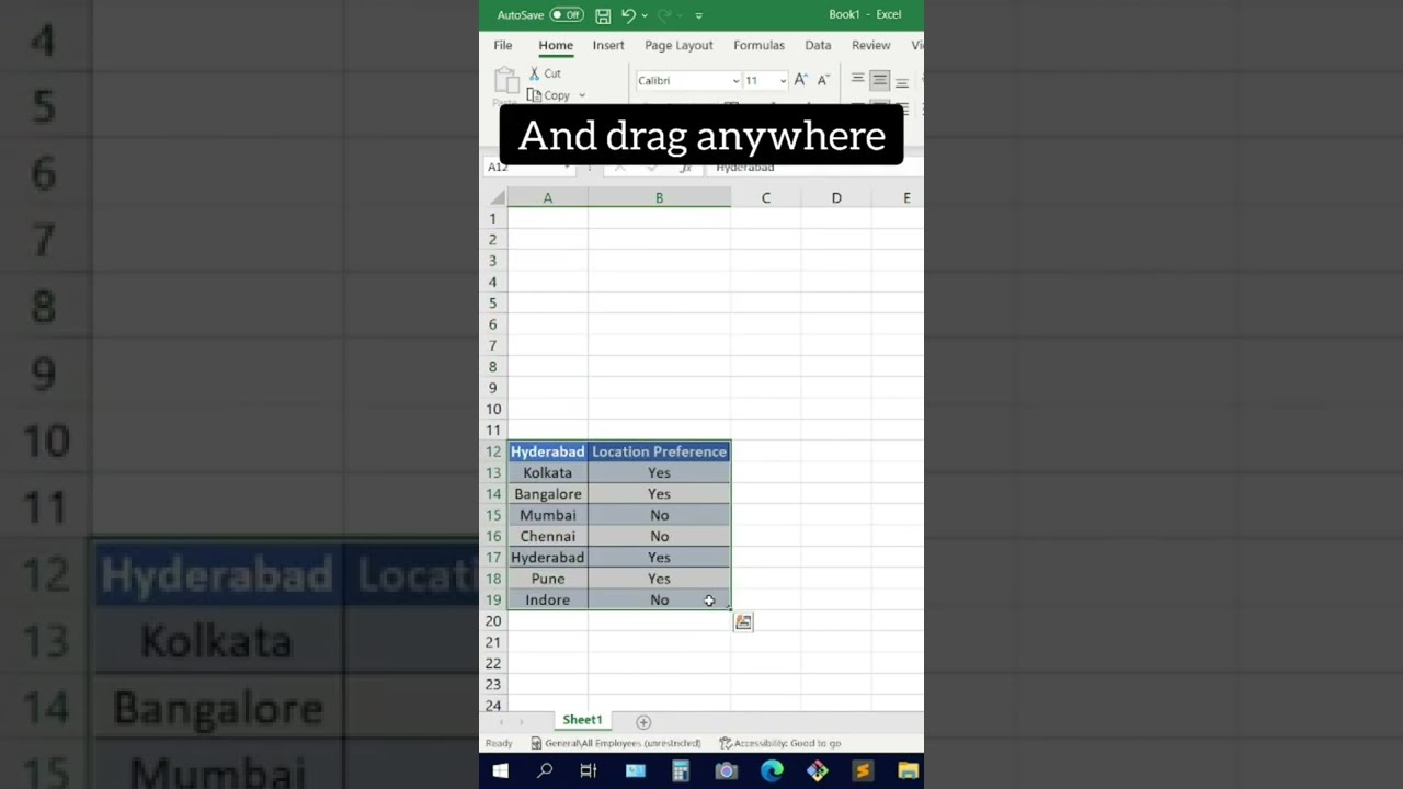 Excel Tricks How To Move Table From One Location To Another In Same Excel Tricks How To Move Table From One Location To Another In Same
