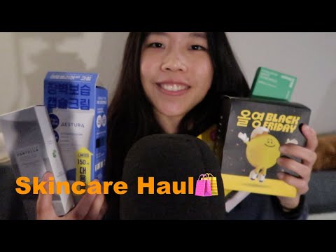 ASMR Olive Young Beauty Haul - YouTube