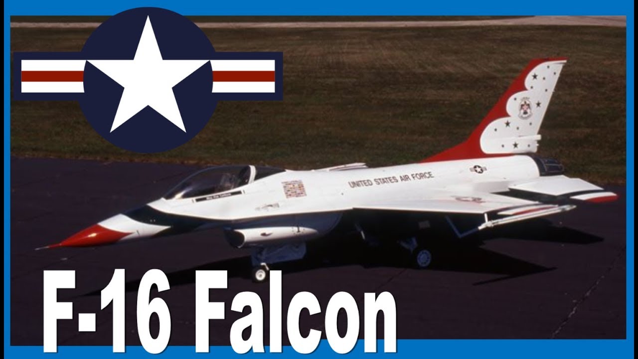 F-16 Falcon with Thunderbird markings - YouTube