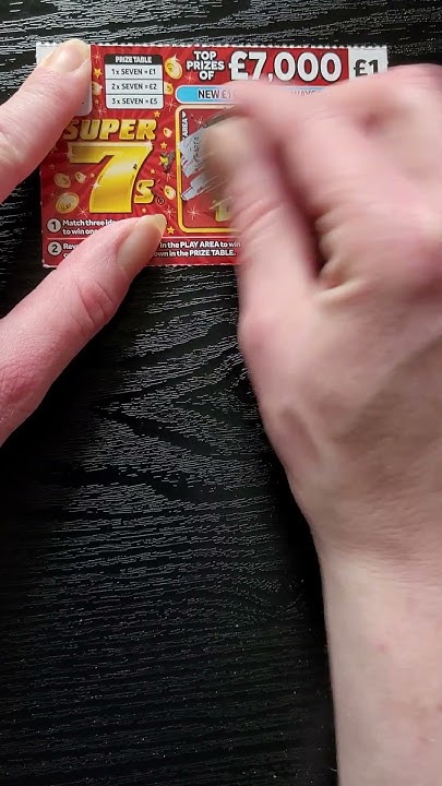 £7,000 SUPER 7s Scratch Card Scratcher - YouTube